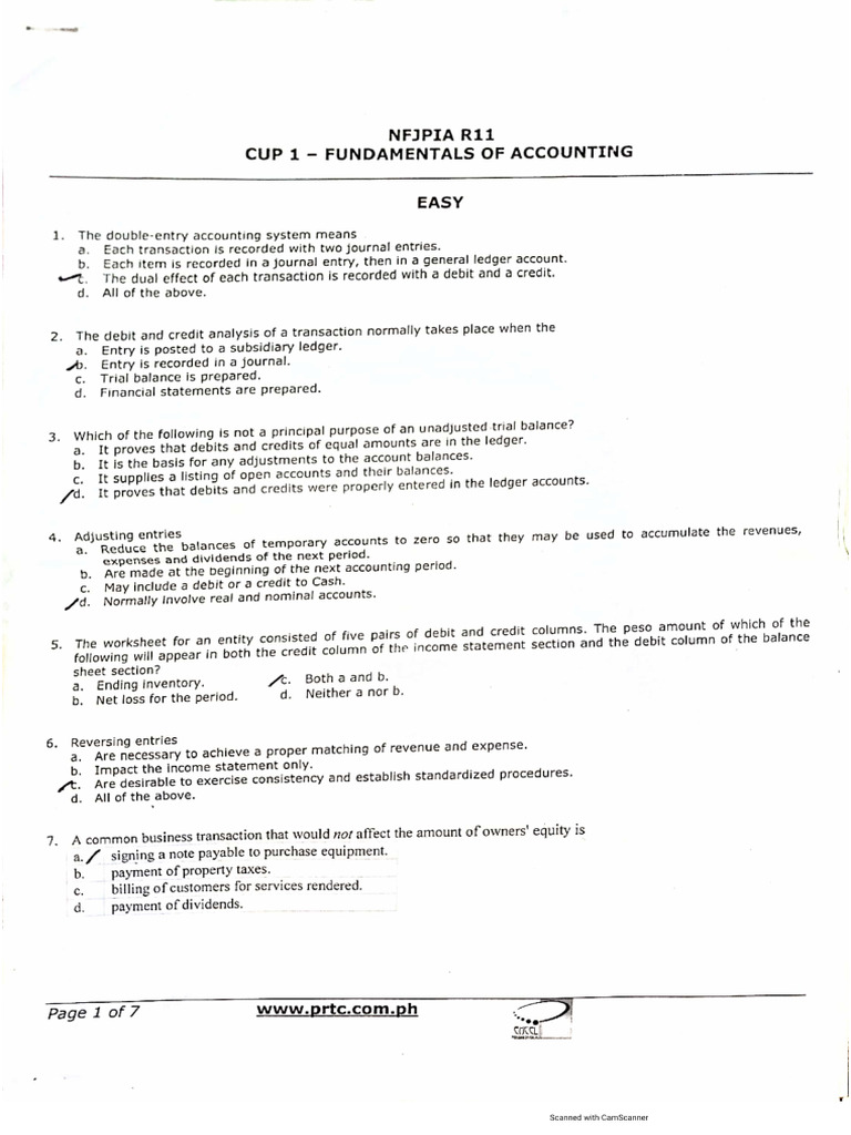 Basic Accounting Reviewer (R11 - Acc Cup) | PDF
