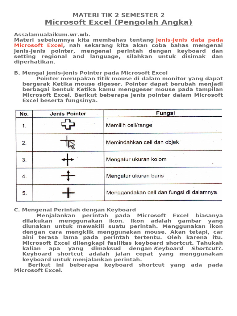 Materi Tik 2 Kelas 5 Semester 2 | PDF