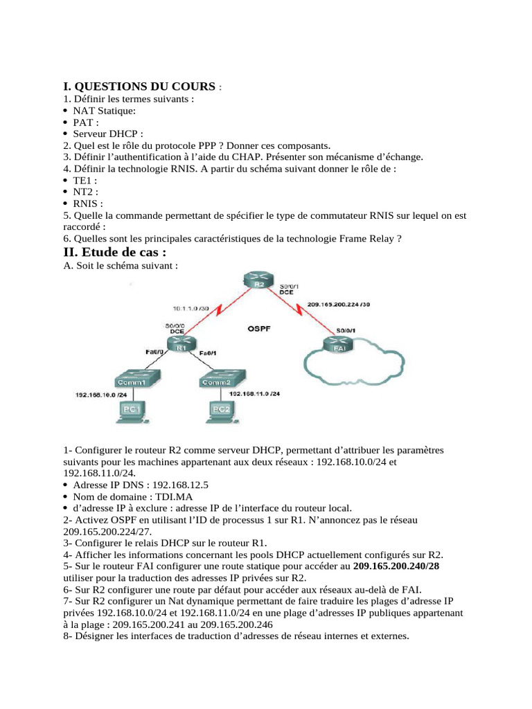 Exercice Et TP Frame Relay | PDF