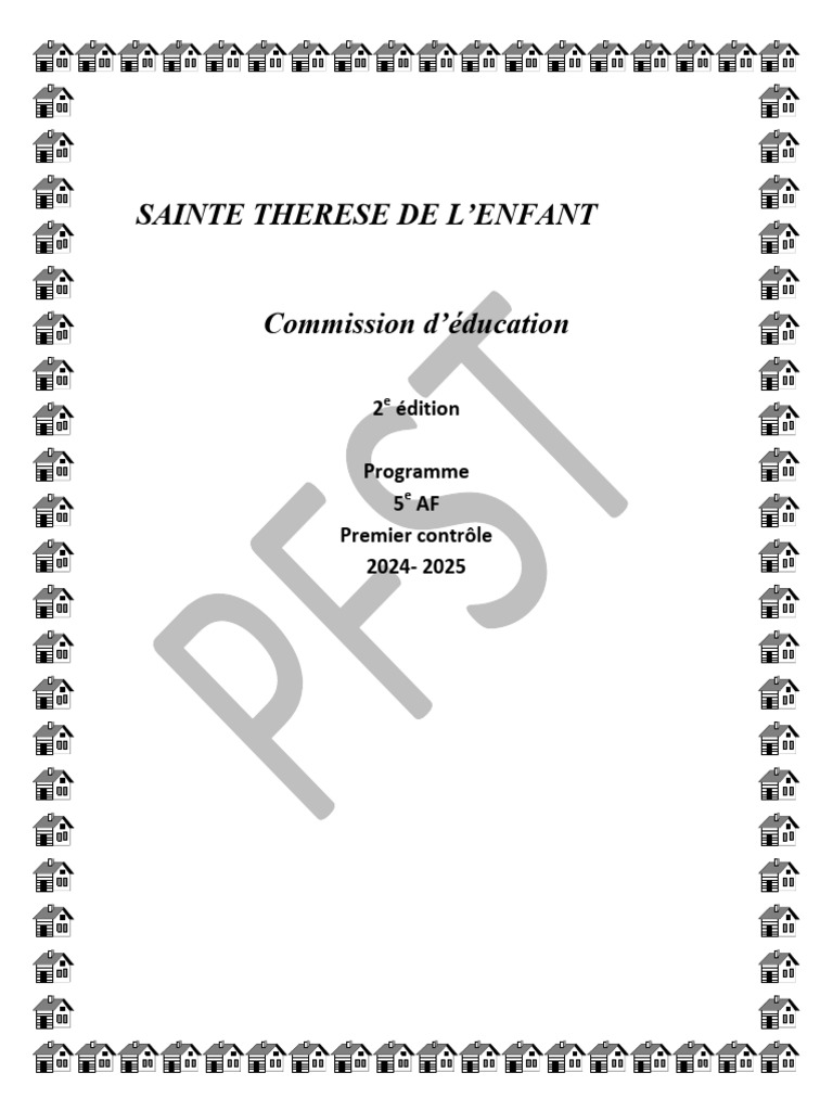 5e AF Controle 1 24-25 | PDF