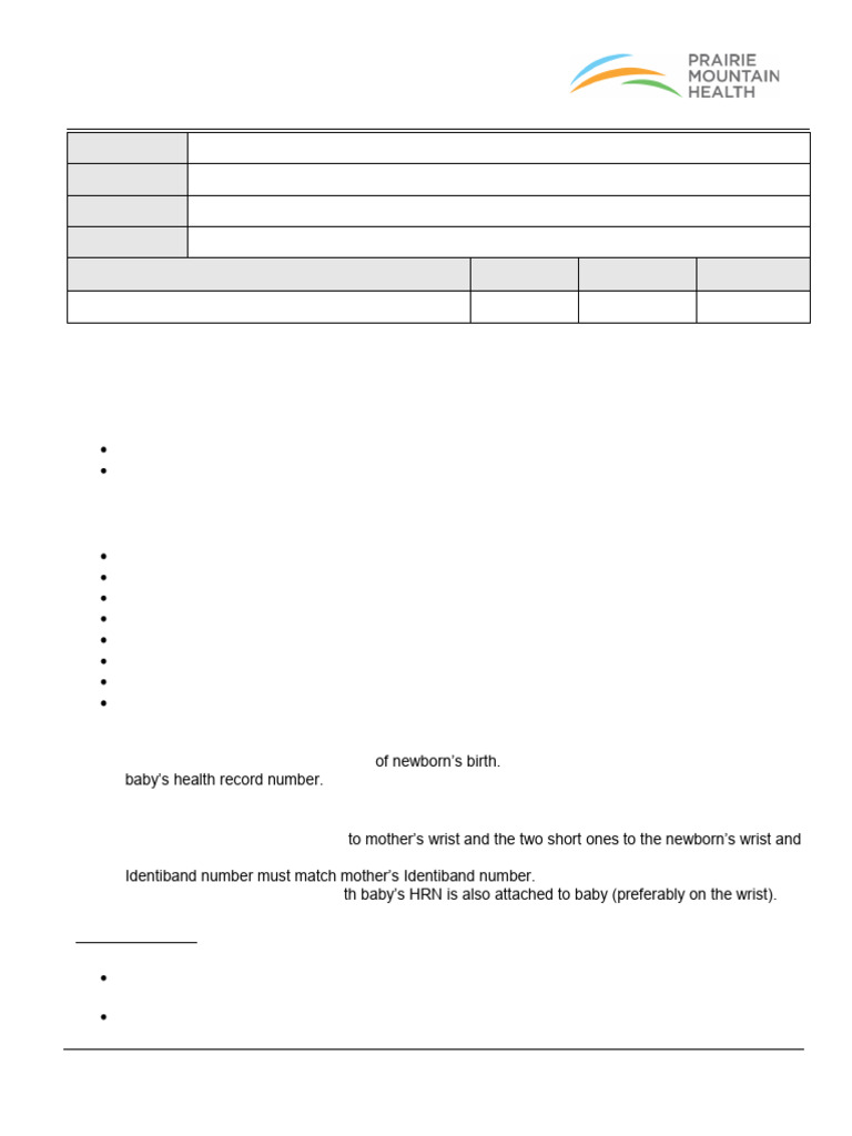 Newborn Care Map Guidelines | PDF