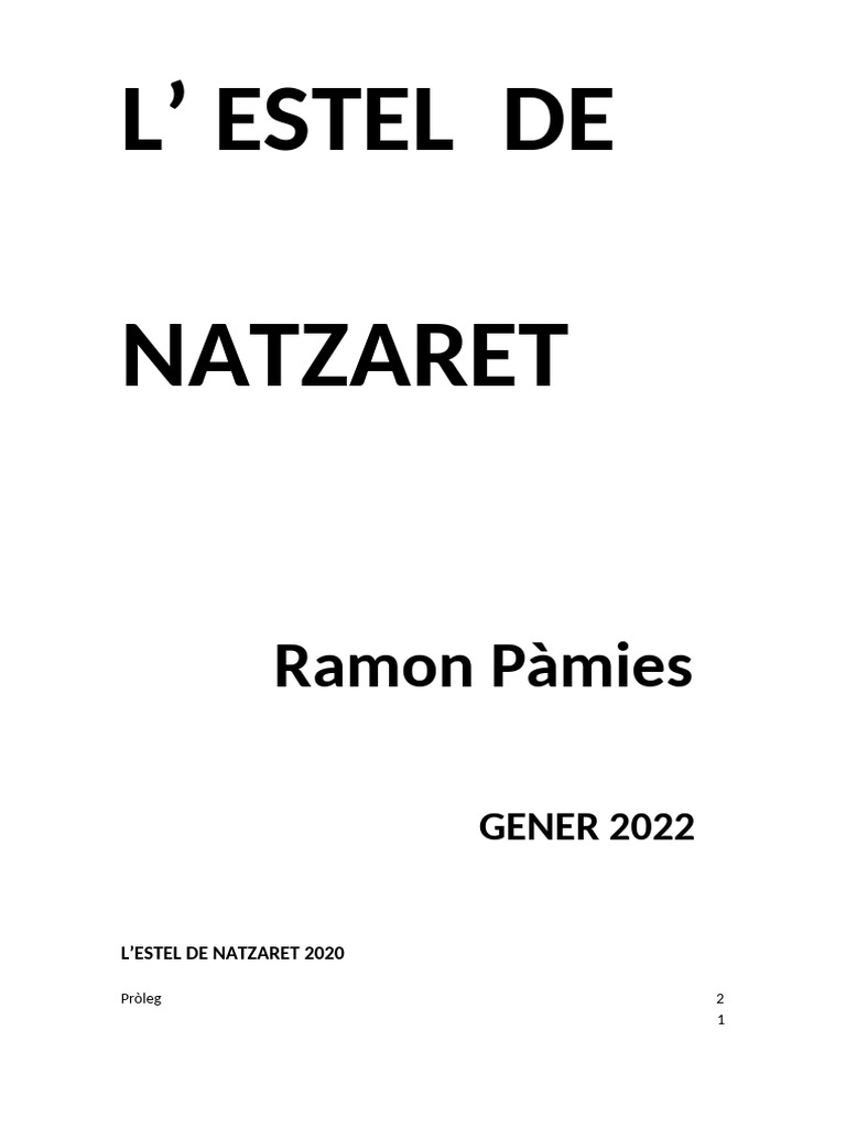L'estel 2022 Companyia | PDF