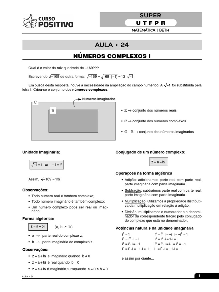 Matematica Aula 24 Beth Utfpr Pdf