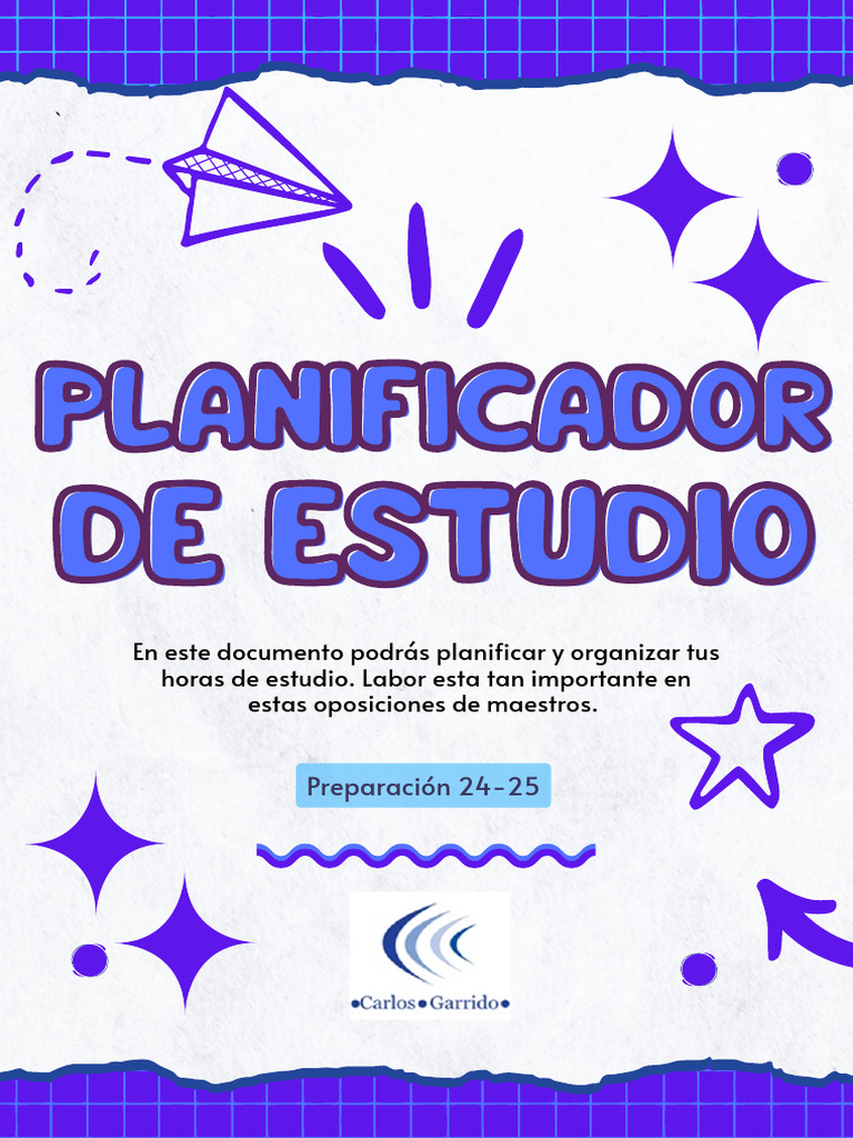 Planificador de Estudio | PDF