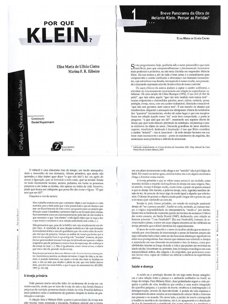 aula_01--opcional--introducao-klein-e-fantasia(por_que_klein) | PDF