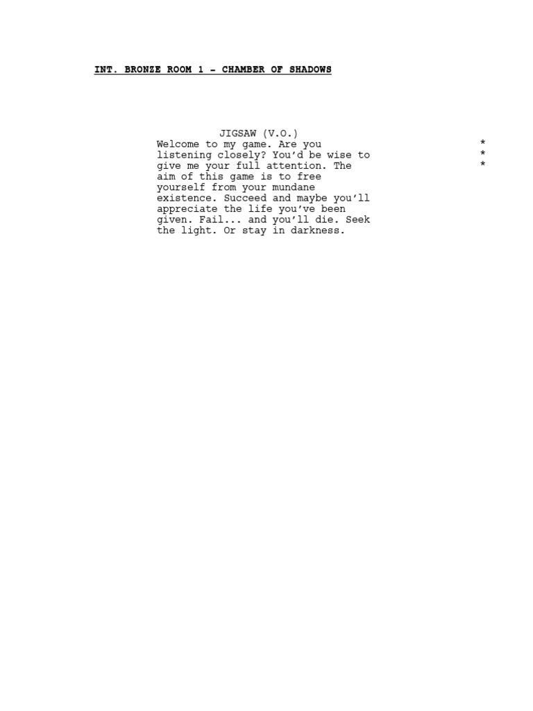 Chambers of Shadow VO Script | PDF