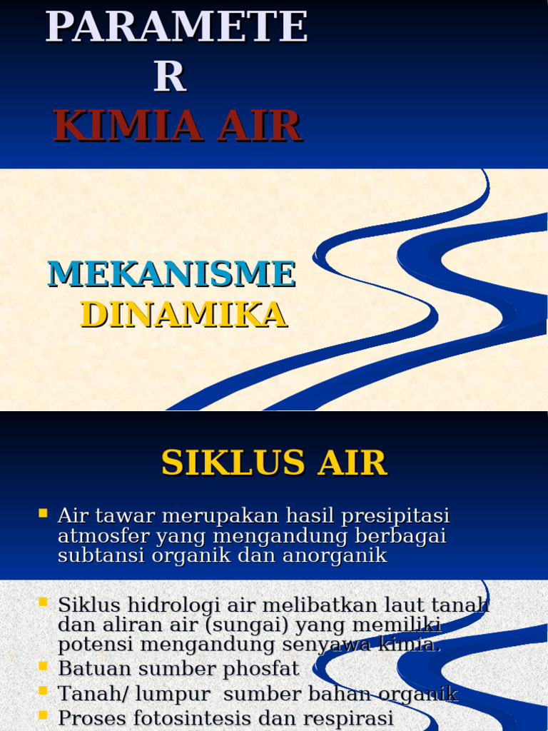 Parameter Kimia Air (2 | PDF