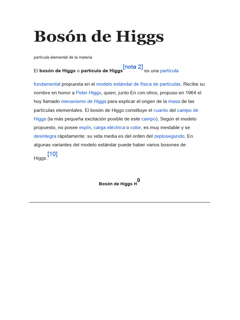 Boson de Higgs | PDF