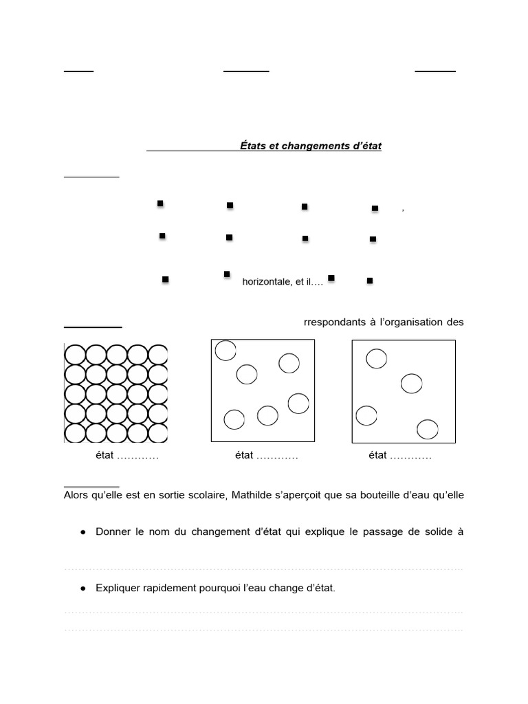 5ème - Évaluation Mat I-II Adapté | PDF