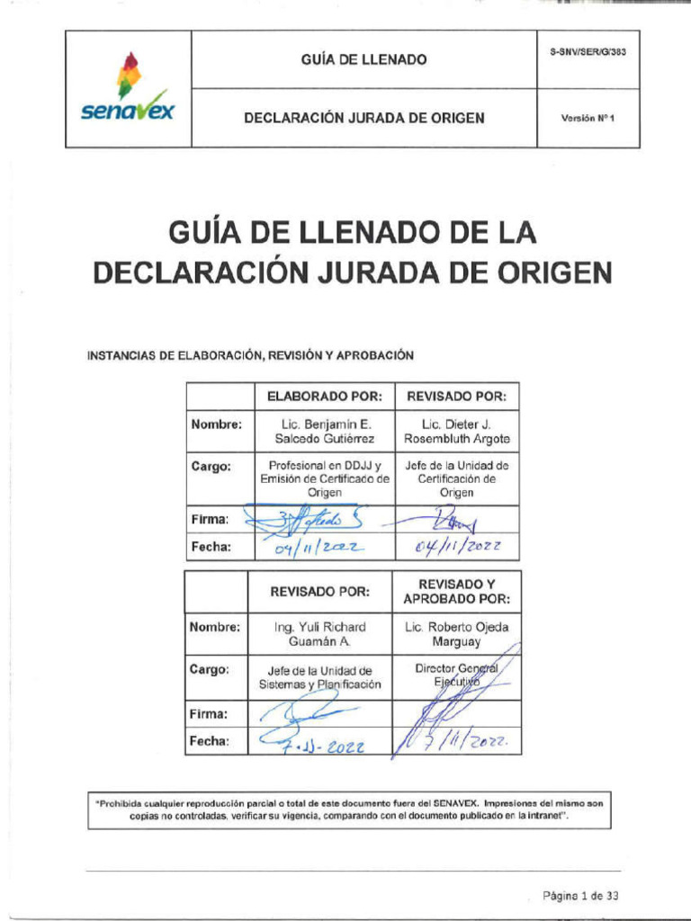 Guia de Llenado de La Declaracion Jurada | PDF
