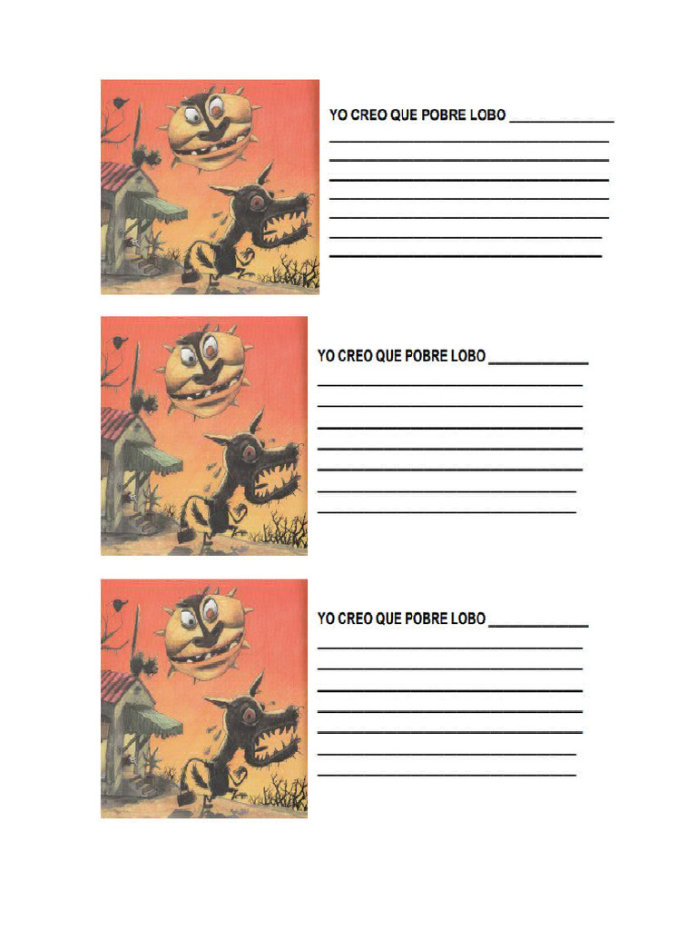 Yo Creo Q Pobre Lobo | PDF