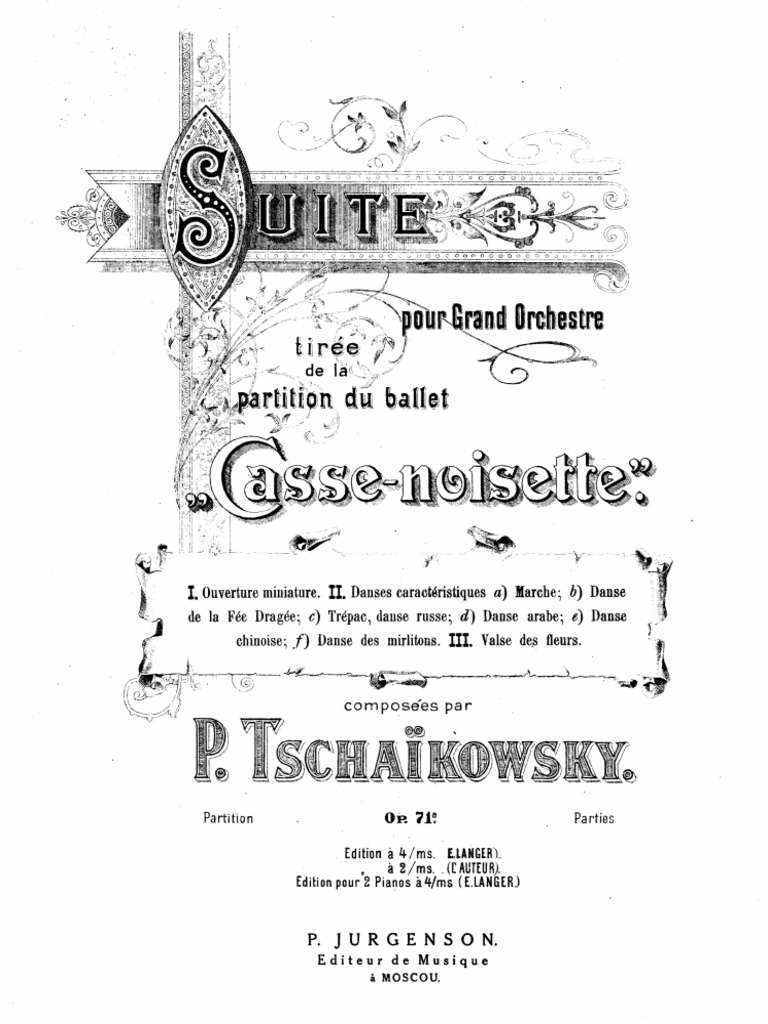 完整乐谱 - The Nutcracker (Suite), Op.71a (Tchaikovsky) | PDF