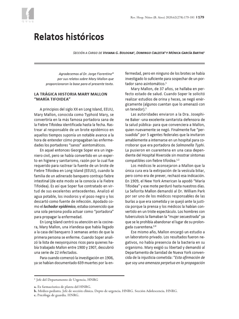 Mary La Tifoidea 2022 SEGUR | PDF