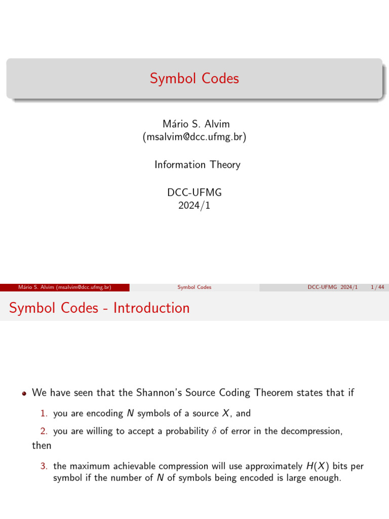 L04 SymbolCodes (Still) | PDF