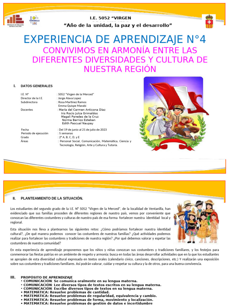 EXPERIENCIA DE APRENDIZAJE #4 (1) Maricarmen | PDF | Aprendizaje | Geometría