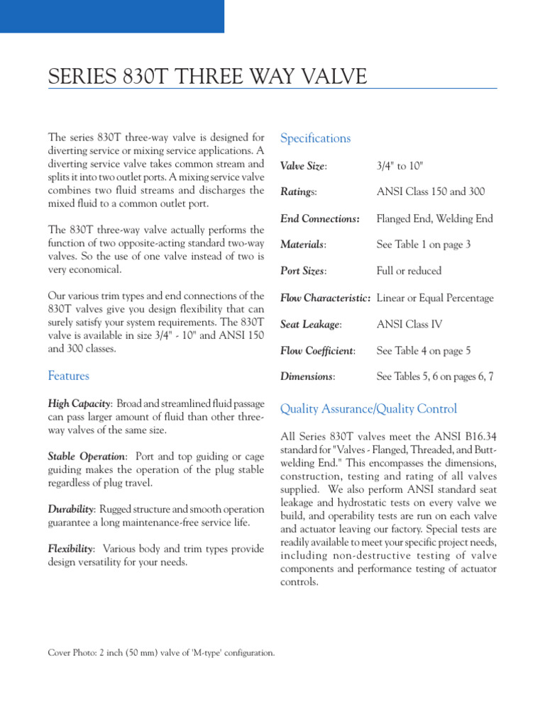 Three Way Valves 287 | PDF