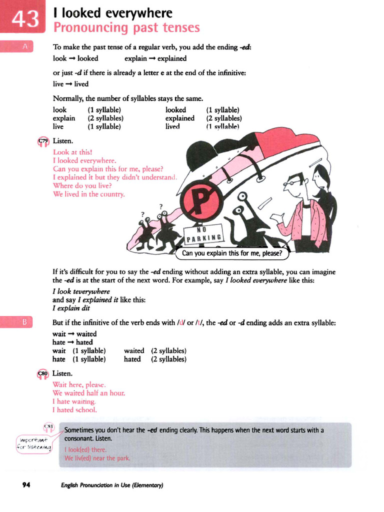 Ed Pronunciation Practice | PDF