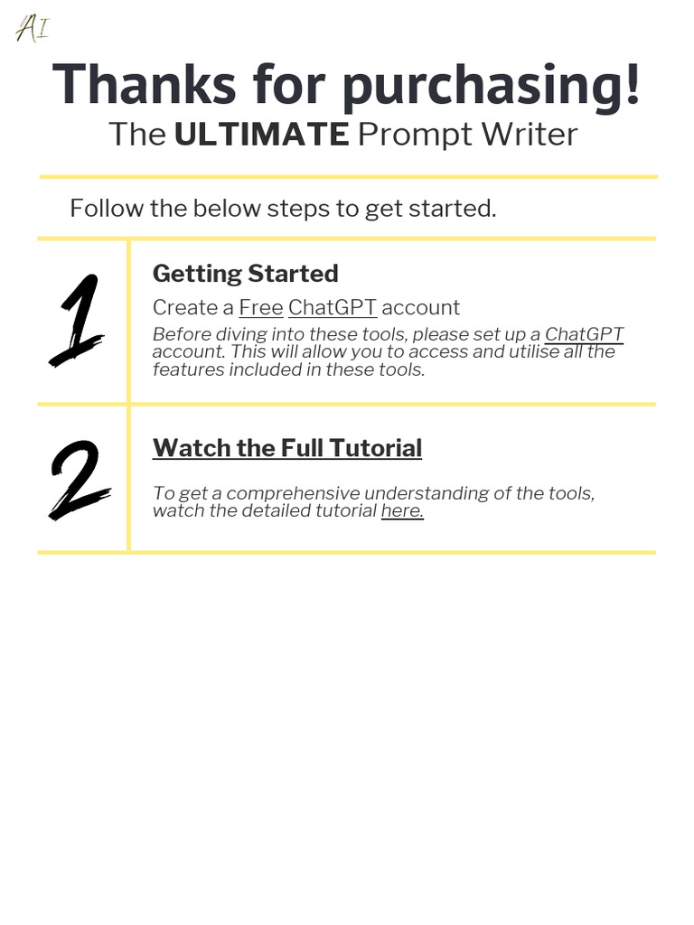 The Ultimate Prompt Writer | PDF