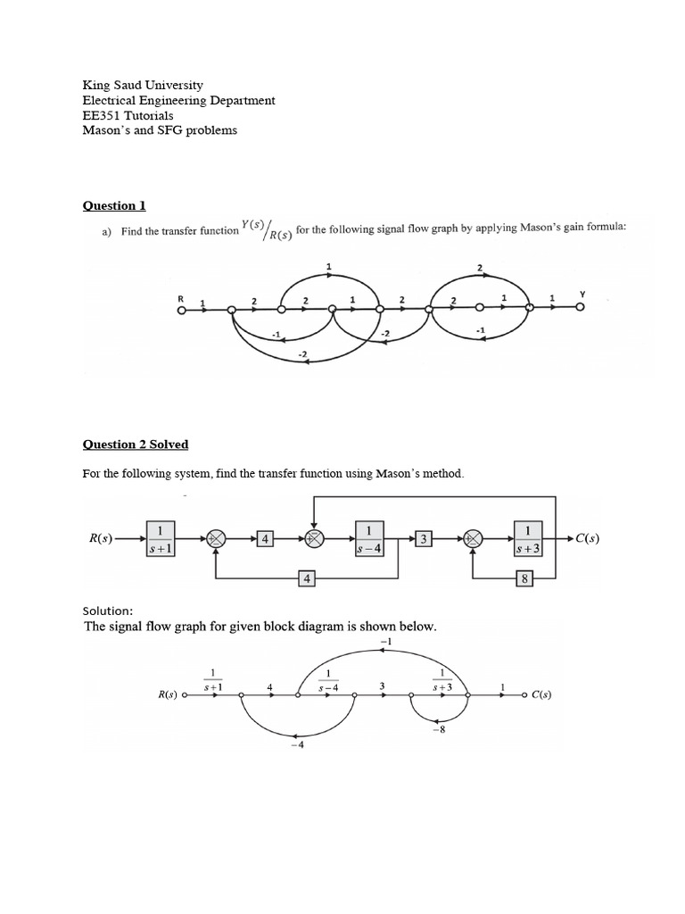 EE 351 - Chapter 03 - Tutorial | PDF