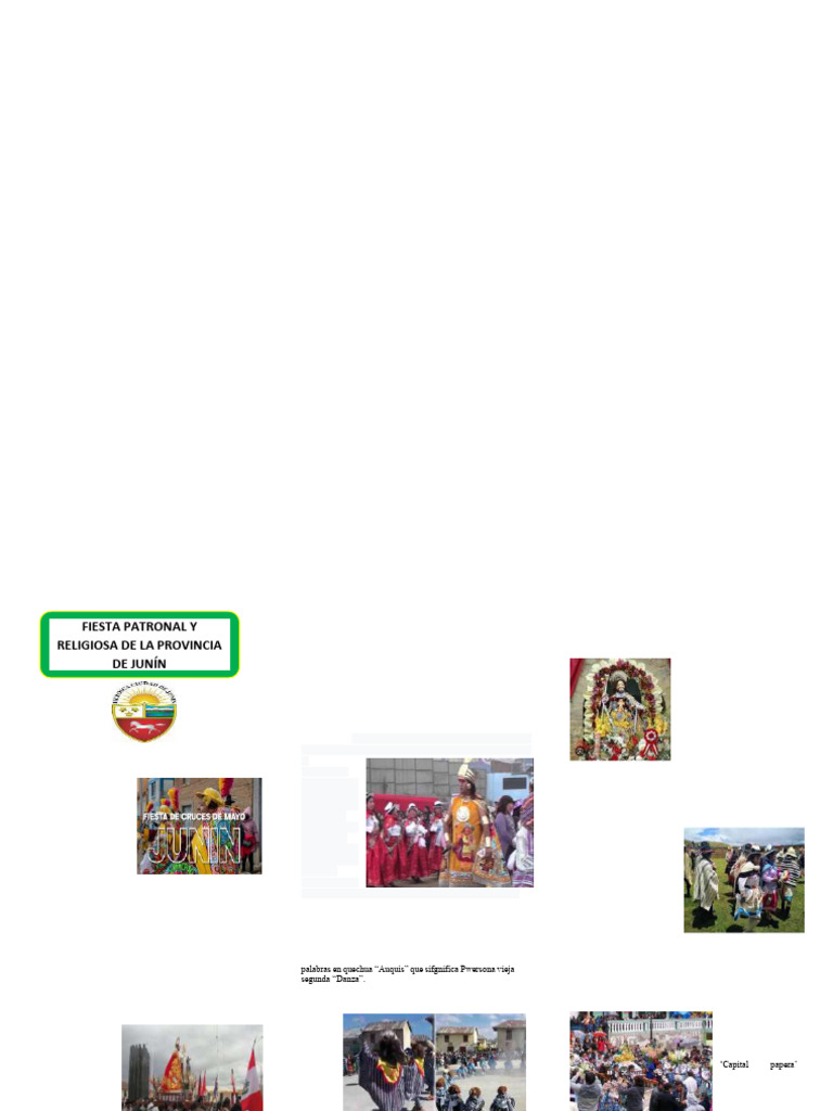 Triptico Danzas de Junin 1A | PDF