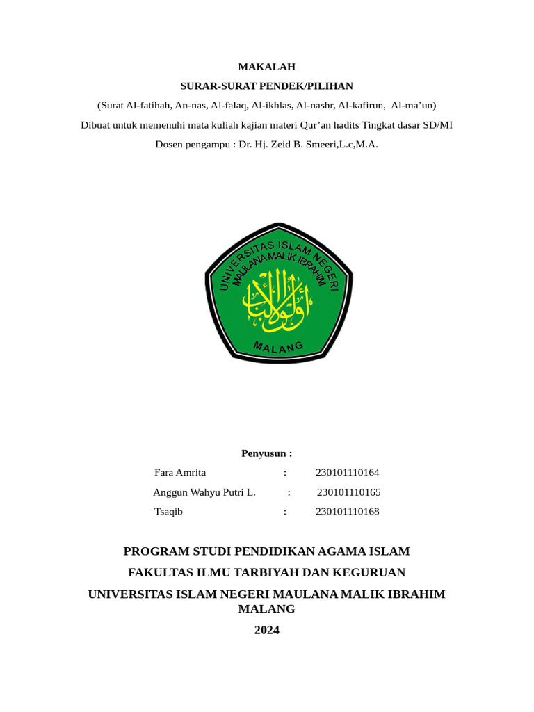 KEL.2 Kajian QH | PDF