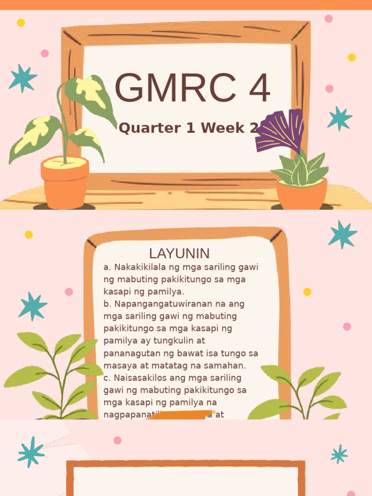 Q1 - GMRC 4 Lesson 2 Week 2 | PDF