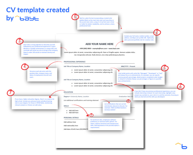CV Writing Guide | PDF