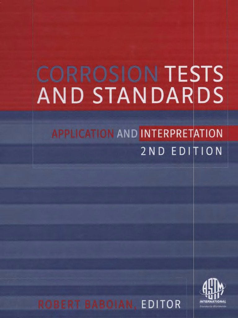 (Astm Manual Series, MNL 20) ASTM International - Corrosion Tests and ...