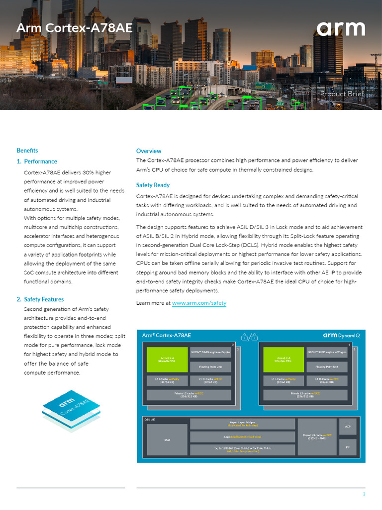 Arm Product Ds Cortex A78ae | PDF