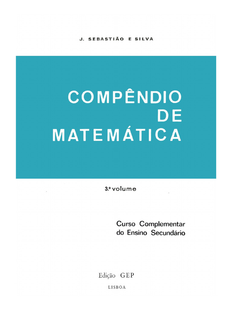 Compendio Da Matematica 3 Volume | PDF