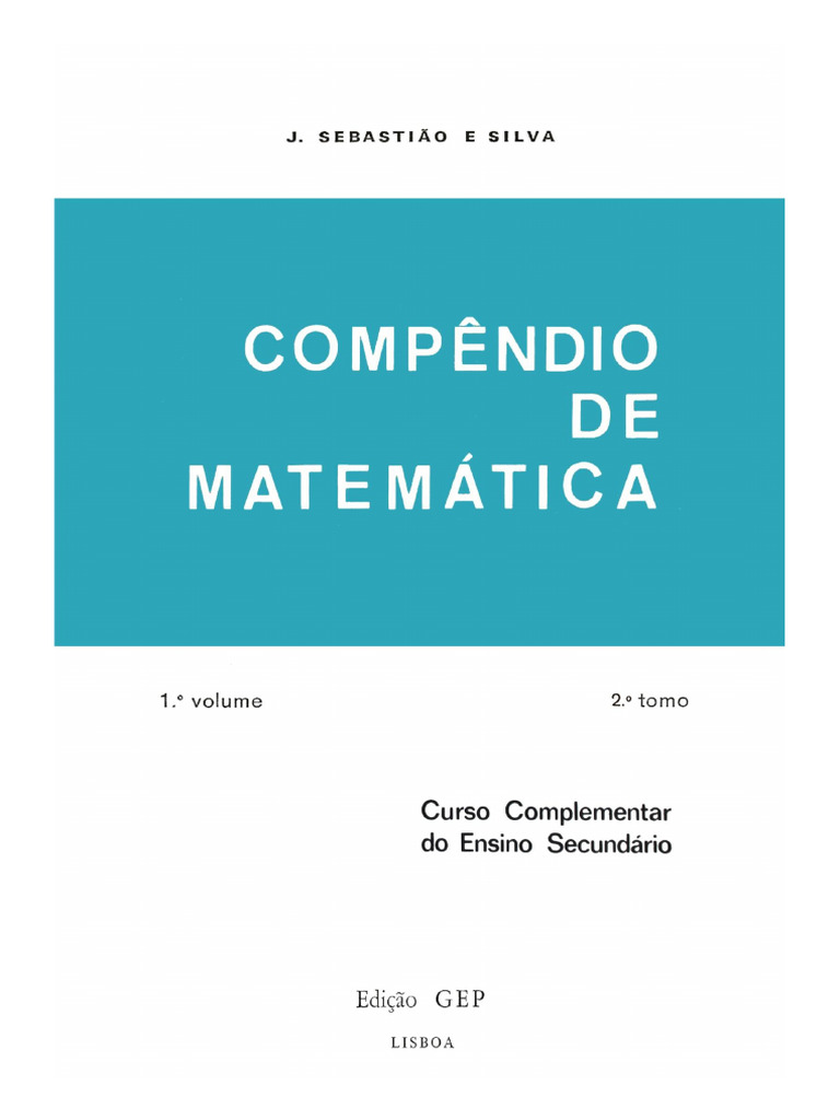 CompendiodeMatematica 1volume 2tomo Fev13 | PDF