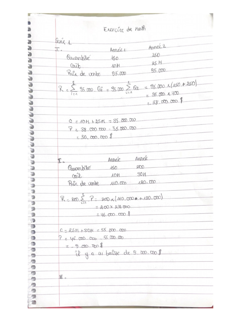 Exercice de Math | PDF