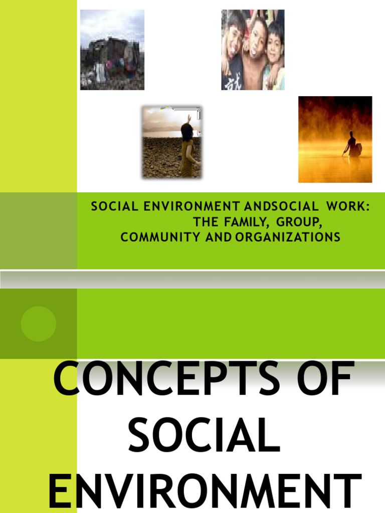 Sir Rogel SOCIAL ENVIRONMENT AND SOCIAL WORK | PDF
