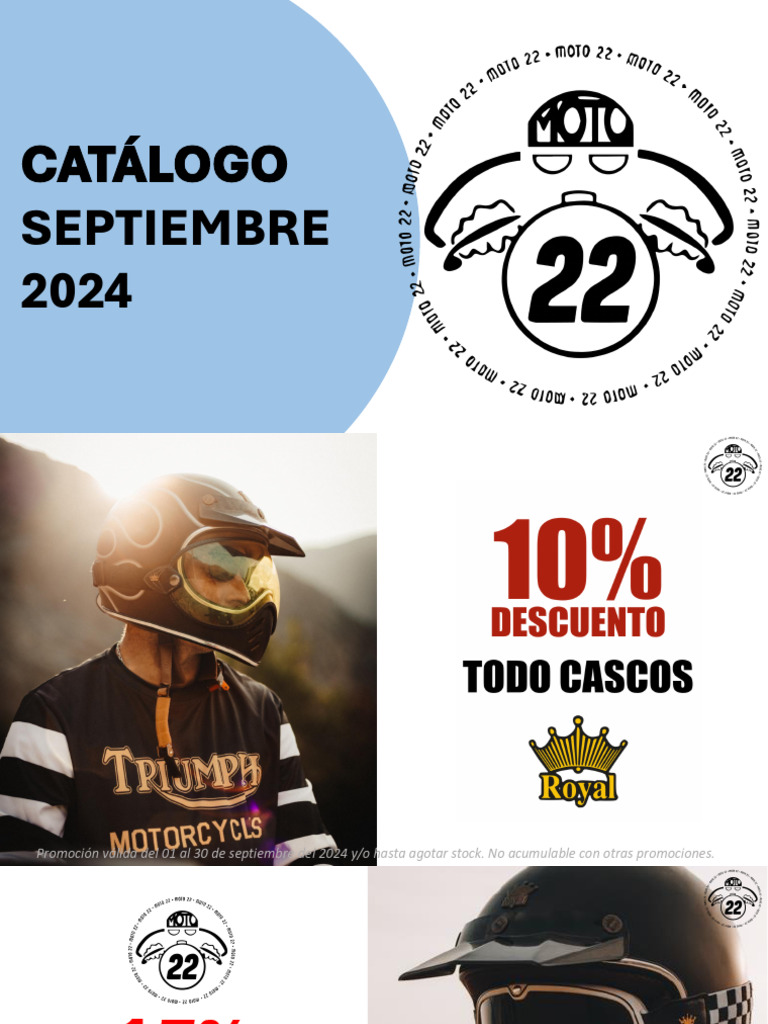Moto22 Catalogo Sept24 v4 | PDF | Sector secundario de la economía | Vehículo de motor