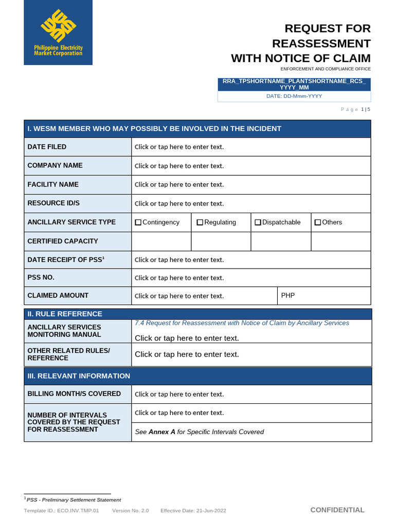 Request For Reassessment With Notice of Claim 2 | PDF