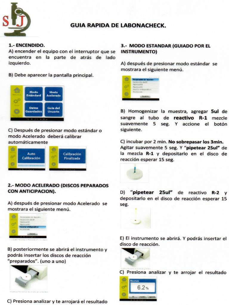 Labonacheck Guia Rapida | PDF