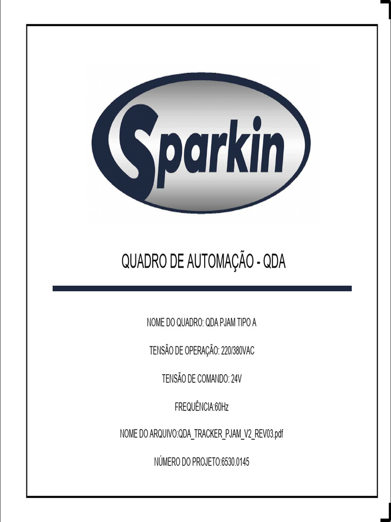 Quadro de Automação Qda Isl and Min TCK Elm Des 001 0a 1 | PDF