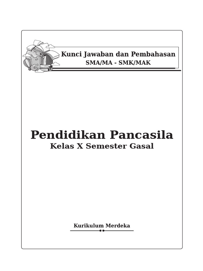 Kunci Pendidikan Pancasila X | PDF