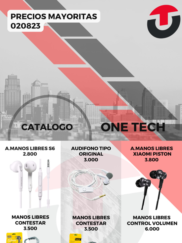 Catalogo Mayoristas One Tech | PDF