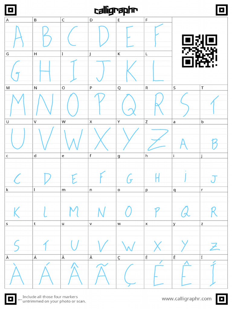 Calligraphr Template 1 | PDF