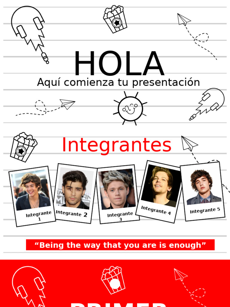 Plantillas PowerPoint Estilo One Direction | PDF