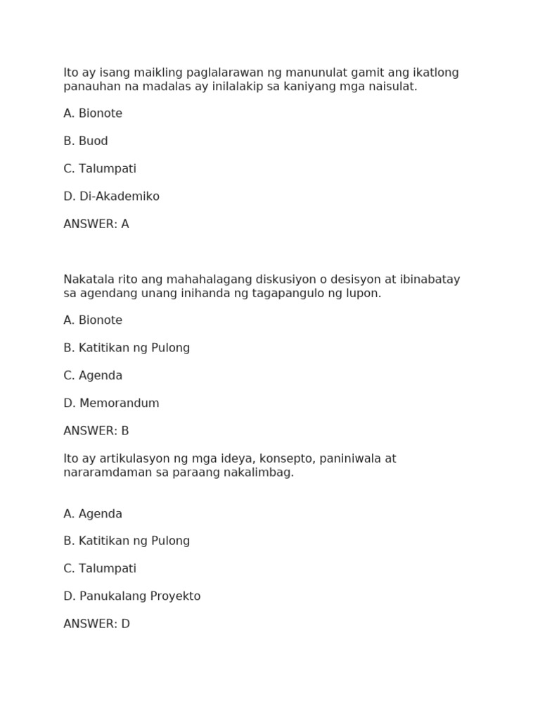2ND Sem Finals FSPL | PDF