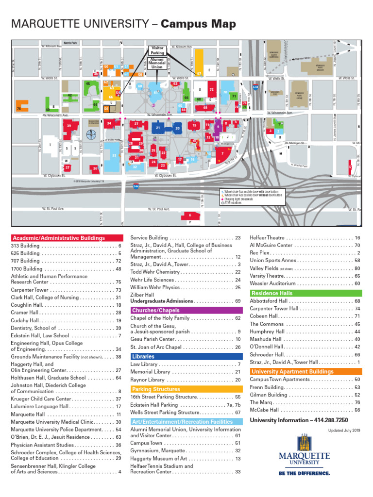 Marquette University Campus Map | PDF