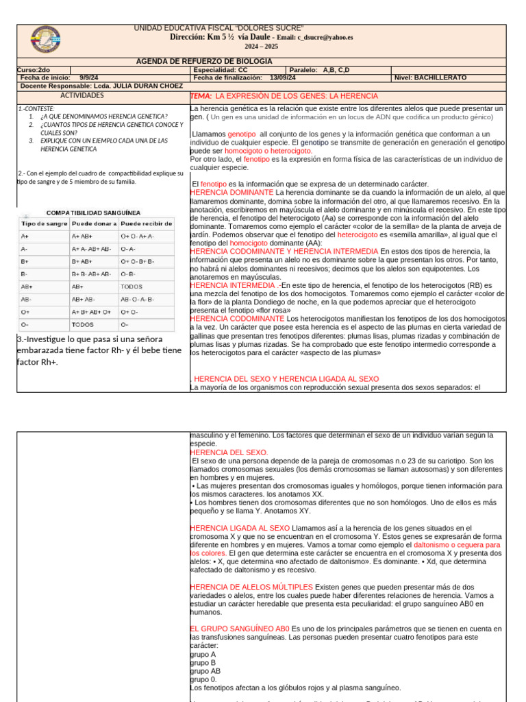 2do CC Herencia Dominante | PDF