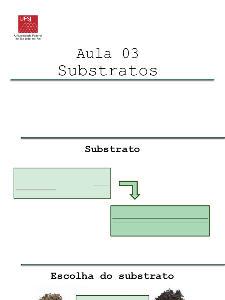 Aula 03 Substratos | PDF