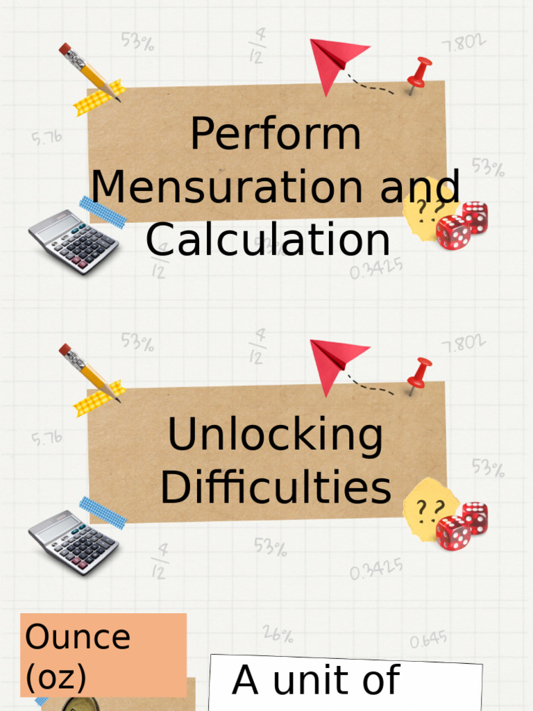 WEEK3_DAY1_PERFORM-MENSURATION-AND-CALCULATION | PDF
