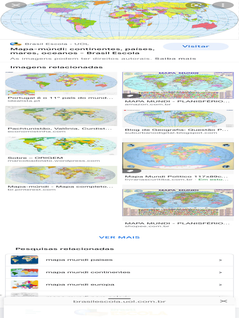 Mapa Mundi - Pesquisa Google | PDF