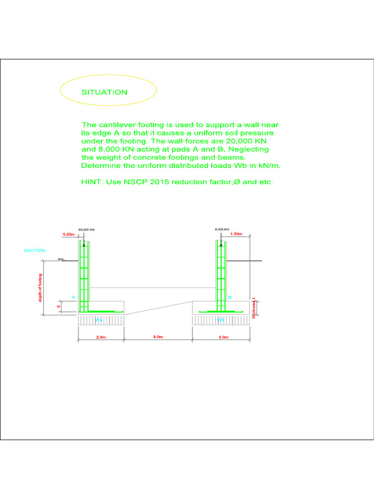 Ce 38 Strap Footing Model 2 | PDF