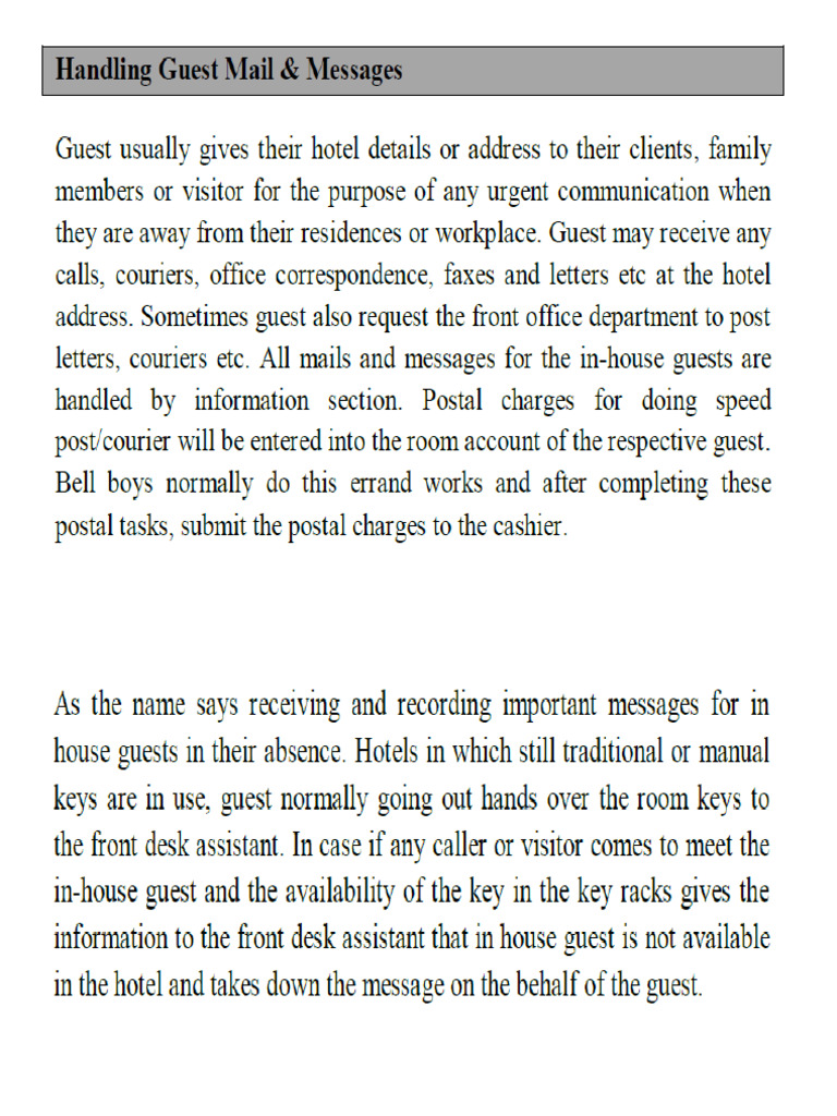 Task 6 Mail Handling, Message & Paging | PDF