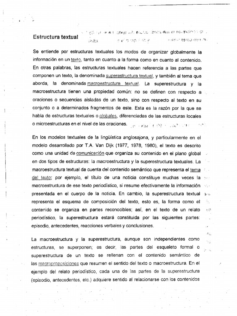 Estructura Textual | PDF